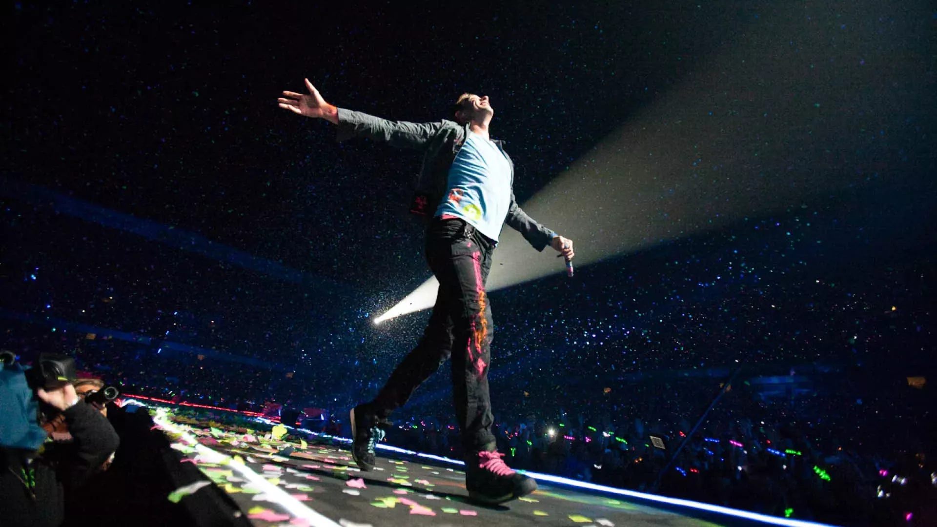 Coldplay mer än halverade CO2-utsläppen på turnén